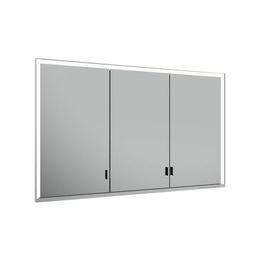 KEUCO Royal Lumos Spiegelschrank 14315172303 Wandeinbau, silber-eloxiert, 3 lange T&uuml;ren, 1200 x 735 x 165 mm