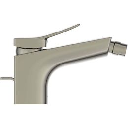 Ideal Standard Conca Bidetarmatur BC760GN mit Ablaufgarnitur, Ausladung 133mm, Silver Storm