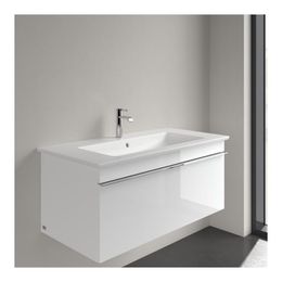 Villeroy & Boch Villeroy und Boch Venticello M&ouml;bel-Waschtisch 4104ALRW 100x50cm, stone white C-plus, mit Hahnloch, mit &Uuml;berlauf