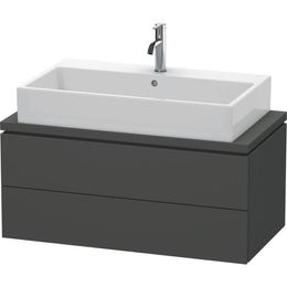 Duravit L-Cube Waschtisch-Unterschrank LC580804949 92 x 47,7 cm, graphit matt, f&uuml;r Konsole, 2 Schubk&auml;sten