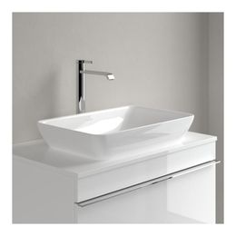 Villeroy & Boch Villeroy & Boch Venticello Halbeinbau-Aufsatzwaschtisch 411355R1 55 x 36 cm, wei&szlig; Ceramicplus, mit &Uuml;berlauf