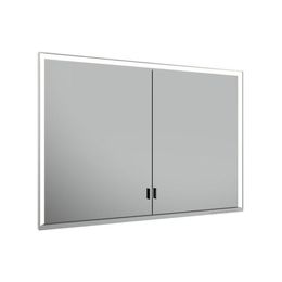 KEUCO Royal Lumos Spiegelschrank 14318172301 Wandeinbau, silber-eloxiert, verdecktes Ablagefach, 1050 x 735 x 165 mm