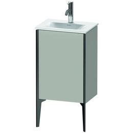 Duravit XViu Waschtisch-Unterschrank XV4068LB207 43x31x59,1cm, 1 Tür, schwarz matt, Tür links, betongrau matt