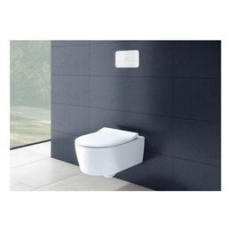 Villeroy & Boch Villeroy & Boch Avento Combi-Pack 5656RSR1 weiss Ceramicplus, sp&uuml;lrandlos, mit WC-Sitz 9M87S1
