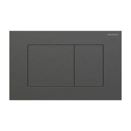 Geberit Bet&auml;tigungsplatte 115629QD1 Square, schwarzchrom / geb&uuml;rstet, easy-to-clean-beschichtet, f&uuml;r 2-Mengen-Sp&uuml;lung
