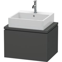Duravit L-Cube Waschtisch-Unterschrank LC580004949 62 x 47,7 cm, graphit matt, f&uuml;r Konsole, 1 Auszug