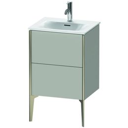 Duravit XViu Waschtisch-Unterschrank XV40690B107 51x42x59,1cm, 2 Auszüge, champagner matt, betongrau matt