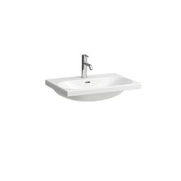 Laufen Lua Aufsatz-Waschtisch H8160840001041 65x46cm, wei&szlig;, mit &Uuml;berlauf, mit 1 Hahnloch