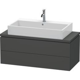 Duravit L-Cube Waschtisch-Unterschrank LC580904949 102 x 47,7 cm, graphit matt, f&uuml;r Konsole, 2 Schubk&auml;sten