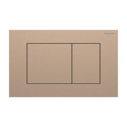 Geberit Sigma 40 Square Bet&auml;tigungsplatte 115629QB1 Square, rotgold / geb&uuml;rstet, easy-to-clean-beschichtet, f&uuml;r 2-Mengen-Sp&uuml;lung, Round
