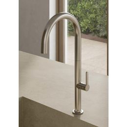 Kludi AUREA K&uuml;chenarmatur 55803N575 seitliche Bedienung, Stainless Brushed Nickel