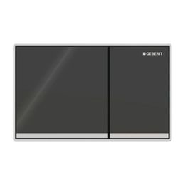 Geberit Bet&auml;tigungsplatte Omega 60 Square 115081SJ1 Glas schwarz, f&uuml;r Omega Sp&uuml;lk&auml;sten