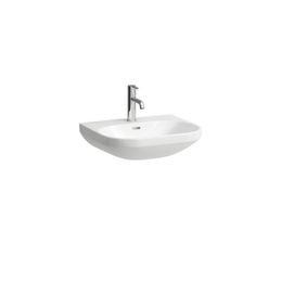 Laufen Lua Waschtisch H8110810001041 55x46cm, weiß, mit Überlauf, mit 1 Hahnloch