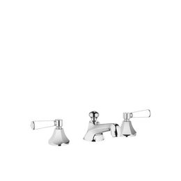 Dornbracht Madison Flair Dreiloch-Armatur 20700370-00 f&uuml;r Waschtisch, mit Ablaufgarnitur, chrom