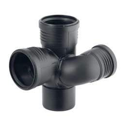Geberit Silent PP Schachtbogenabzweig 390564141 DN 100/70/100, 87,5Grad, links, schalloptimiert