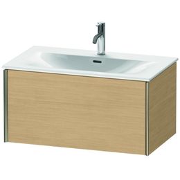 Duravit XViu Waschtisch-Unterschrank XV40340B130 81 x 39,7 x 48 cm, Eiche natur, 1 Auszug, champagner matt