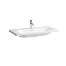 Laufen Lua Waschtisch H8100890001041 100x46cm, unterbaufähig, weiß, mit Überlauf, mit 1 Hahnloch