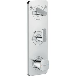 Hansgrohe Axor Citterio C Thermostatmodul 49701000 cubic cut, chrom, Unterputz, mit Platte