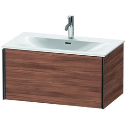 Duravit XViu Waschtisch-Unterschrank XV40340B279 81 x 39,7 x 48 cm, nussbaum natur, 1 Auszug, schwarz matt