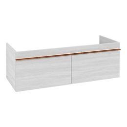 Villeroy & Boch Villeroy und Boch Venticello Waschtisch-Unterschrank A93905E8 125,3 x 42 x 50,2 cm, Griff Copper, White Wood