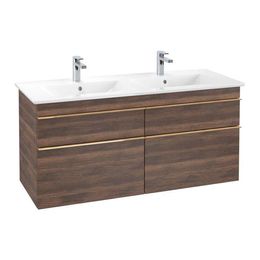 Villeroy & Boch Villeroy und Boch Venticello Waschtisch-Unterschrank A93005VH 125,3 x 59 x 50,2 cm, Griff Copper, arizona oak