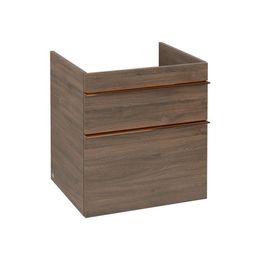 Villeroy & Boch Villeroy und Boch Venticello Waschtisch-Unterschrank A92305VH 55,3 x 59 x 50,2 cm, Griff Copper, arizona oak