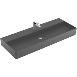Villeroy & Boch Villeroy & Boch Memento 2.0 Waschtisch 4A22CHI4 120 x 47 cm, Graphite C-plus, mit Hahnloch, ohne &Uuml;berlauf