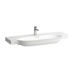 Laufen The new classic Aufsatzwaschtisch H8138580001041 120x48cm, unterbauf&auml;hig, mit &Uuml;berlauf, mit 1 Hahnloch, wei&szlig;