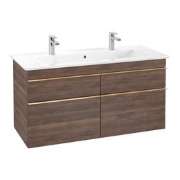 Villeroy & Boch Villeroy und Boch Venticello Waschtisch-Unterschrank A92905VH 115,3 x 59 x 50,2 cm, Griff Copper, arizona oak