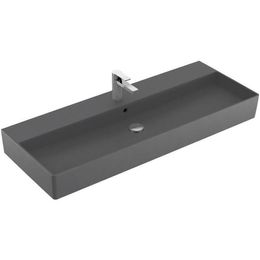 Villeroy & Boch Villeroy & Boch Memento 2.0 Waschtisch 4A22CLI4 120 x 47 cm, Graphite C-plus, mit Hahnloch, mit &Uuml;berlauf