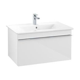 Villeroy & Boch Villeroy und Boch Venticello Waschtisch-Unterschrank A93401DH 75,3 x 42 x 50,2 cm, Griff Chrom, Glossy White