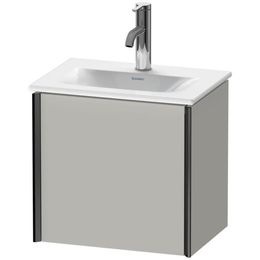 Duravit XViu Waschtisch-Unterschrank XV4030LB207 43x31x39,7cm, 1 Tür, schwarz matt, links, betongrau matt