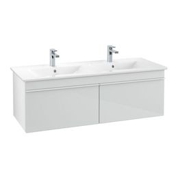 Villeroy & Boch Villeroy und Boch Venticello Waschtisch-Unterschrank A93902RE 125,3 x 42 x 50,2 cm, Griff White, Glass Glossy White