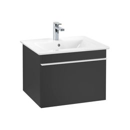 Villeroy & Boch Villeroy und Boch Venticello Waschtisch-Unterschrank A93202PD 55,3 x 42 x 50,2 cm, Griff White, Black Matt Lacquer