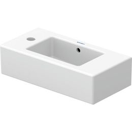 Duravit Vero, Möbel-Handwaschbecken 0703500009 50x25cm, mit Überlauf, Hahnlochbank, Hahnloch links, weiß