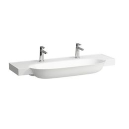Laufen The new classic Aufsatzwaschtisch H8138580001151 120x48cm, unterbauf&auml;hig, ohne &Uuml;berlauf, mit 2 Hahnloch, wei&szlig;