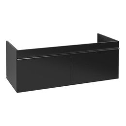 Villeroy & Boch Villeroy und Boch Venticello Waschtisch-Unterschrank A93801PD 115,3 x 42 x 50,2 cm, Griff Chrom, Black Matt Lacquer