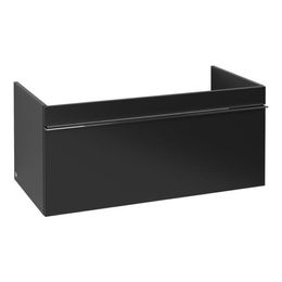 Villeroy & Boch Villeroy und Boch Venticello Waschtisch-Unterschrank A93501PD 95,3 x 42 x 50,2 cm, Griff Chrom, Black Matt Lacquer
