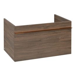 Villeroy & Boch Villeroy und Boch Venticello Waschtisch-Unterschrank A93405VH 75,3 x 42 x 50,2 cm, Griff Copper, arizona oak