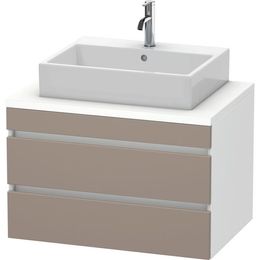 Duravit DuraStyle Waschtisch-Unterschrank DS531704318 80 x 54,8 cm, basalt matt/wei&szlig; matt, f&uuml;r Konsole, 2 Schubk&auml;sten