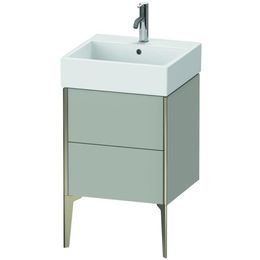 Duravit XViu Waschtisch-Unterschrank XV45330B107 48,4 x 49,3 x 45,4 cm, betongrau matt, 2 Auszüge, champagner matt