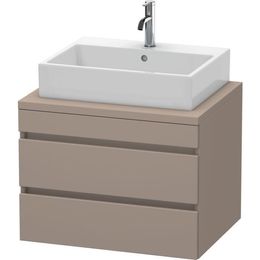 Duravit DuraStyle Waschtisch-Unterschrank DS531604343 70 x 54,8 cm, basalt matt, f&uuml;r Konsole, 2 Schubk&auml;sten