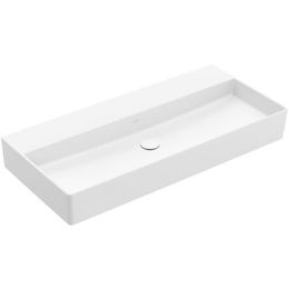 Villeroy & Boch Villeroy & Boch Memento 2.0 Waschtisch 4A22A3RW 100 x 47 cm, Stone White C-plus, ohne Hahnloch, ohne &Uuml;berlauf