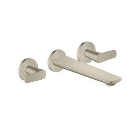 Hansgrohe Axor Citterio C Wannen-3-Loch-Armatur 49483820 cubic cut, brushed nickel, Unterputz, Wandmontage