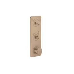 Hansgrohe Thermostat Modul 380/120 UP FS 49700310 Unterputz, 2 Verbraucher, Brushed Red Gold