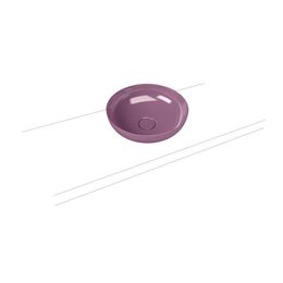 Kaldewei Miena Waschtisch-Schale 909306003680 3180, &Oslash; 45 cm, Sweet Love, Perl-Effekt, ohne &Uuml;berlauf, ohne Hahnloch, Schallschutz