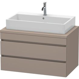Duravit DuraStyle Waschtisch-Unterschrank DS531804343 90 x 54,8 cm, basalt matt, f&uuml;r Konsole, 2 Schubk&auml;sten