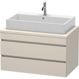 Duravit DuraStyle Waschtisch-Unterschrank DS531809191 90 x 54,8 cm, taupe, f&uuml;r Konsole, 2 Schubk&auml;sten