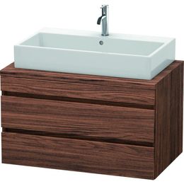 Duravit DuraStyle Waschtisch-Unterschrank DS531802121 90 x 54,8 cm, nussbaum dunkel, f&uuml;r Konsole, 2 Schubk&auml;sten