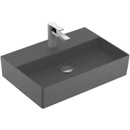 Villeroy & Boch Villeroy & Boch Memento 2.0 Waschtisch 4A226LI4 60 x 42 cm, Graphite C-plus, mit Hahnloch, ohne &Uuml;berlauf